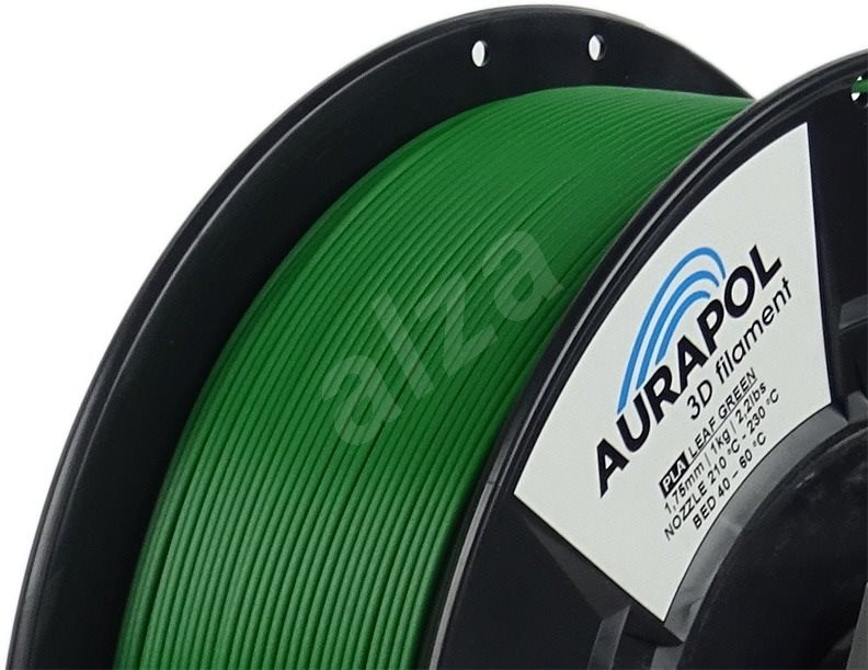 AURAPOL PLA 3D Filament Listová zelená 1 kg 1,75 mm AURAPOL - Filament ...