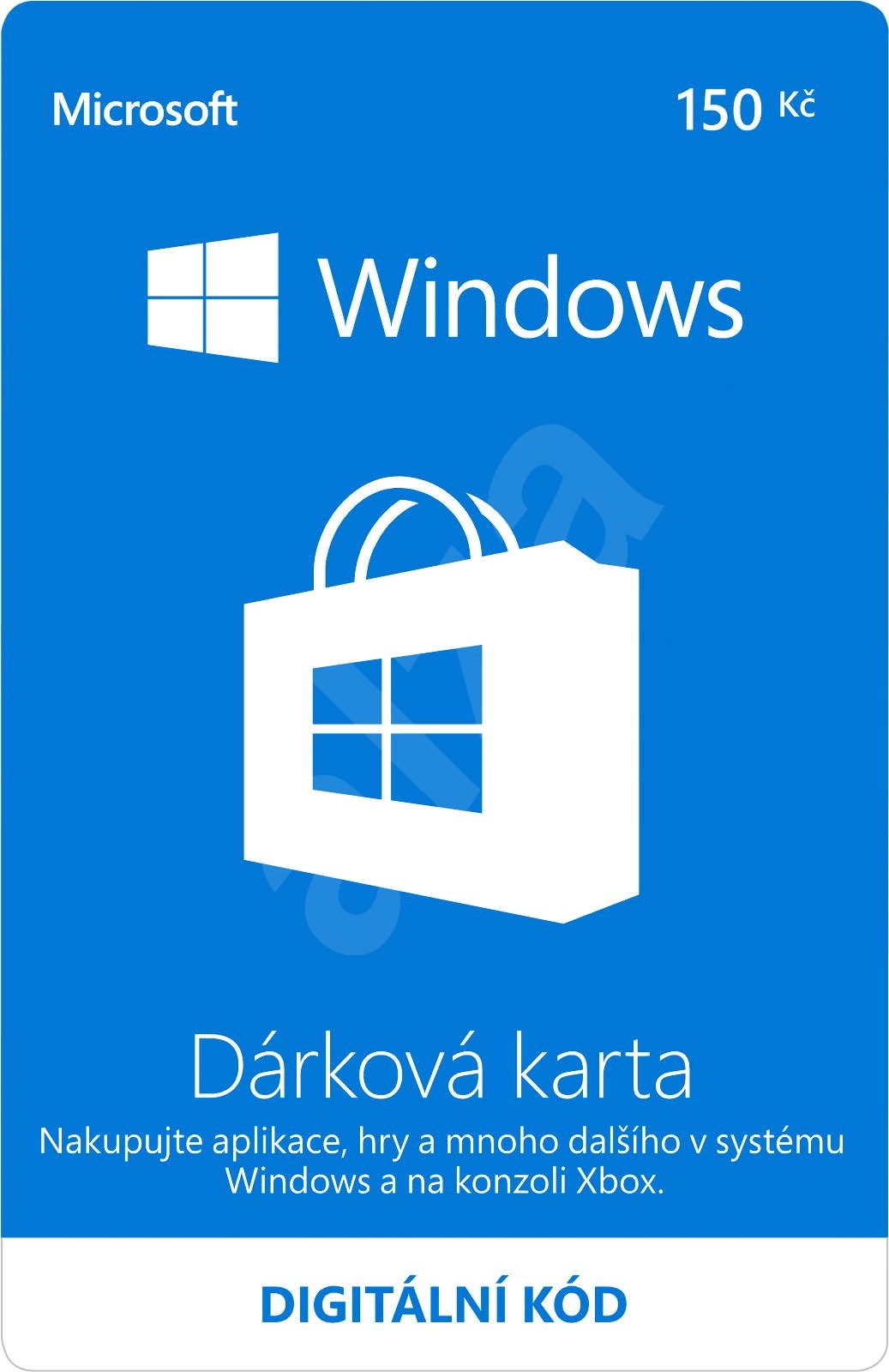 Dobíjecí karta Microsoft Windows Gift Card 150 CZK | Dobíjecí karta na ...