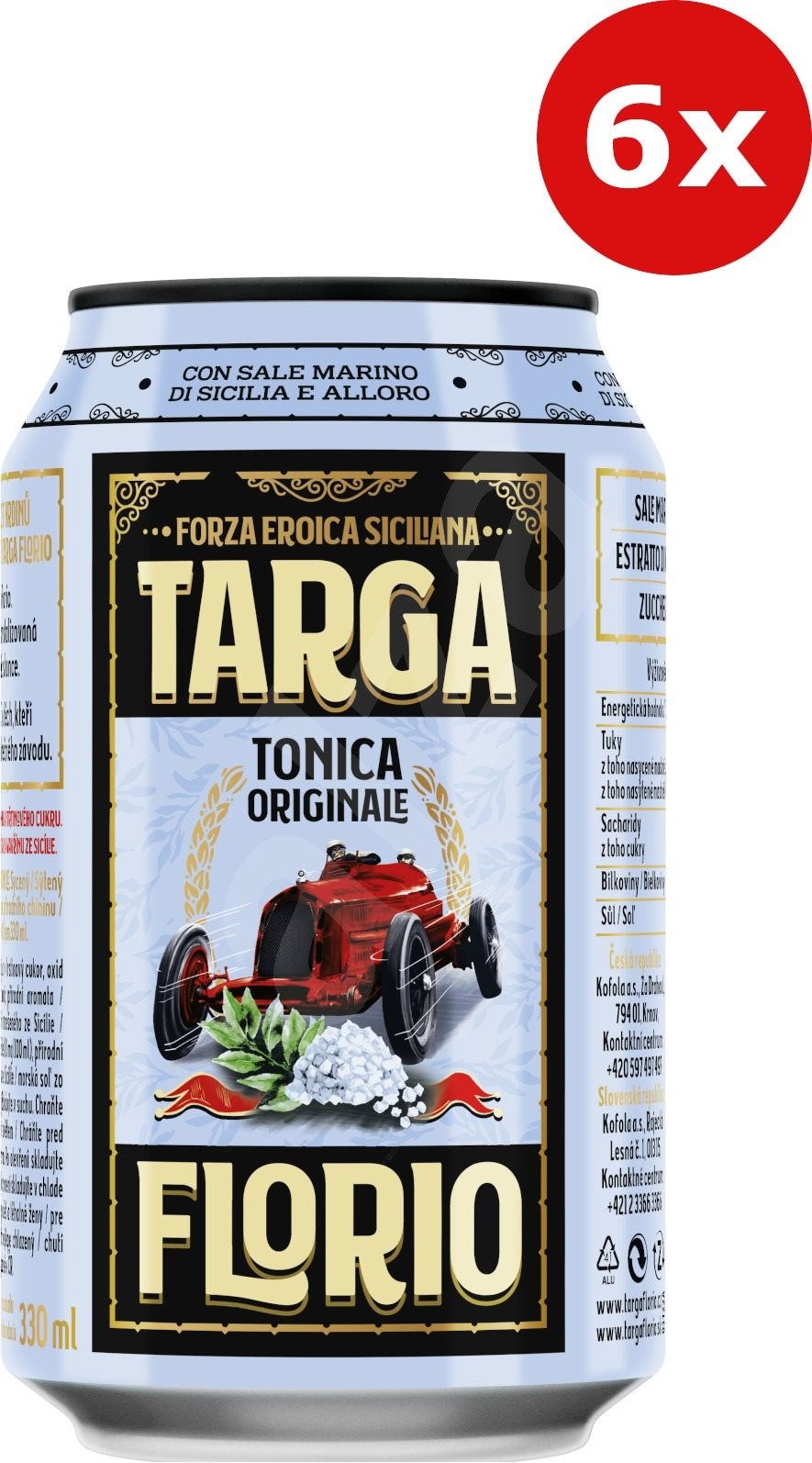 Targa Florio Tonica Originale 6× 0,33 l - Tonic | Alza.cz