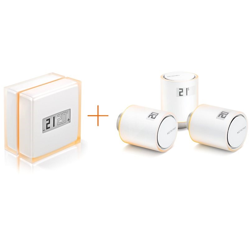 Netatmo Smart Thermostat + 3 Smart Radiator Valves - Chytrý termostat ...