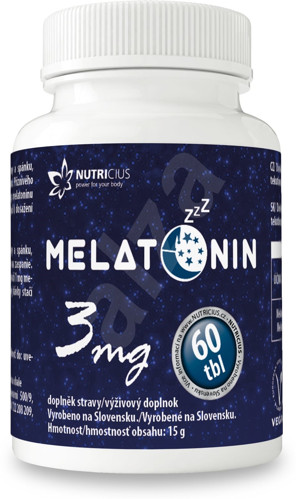 NUTRICIUS Melatonin 3mg tbl.60 - Melatonin | Alza.cz
