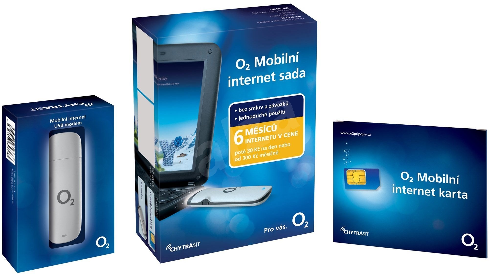 O2 Mobilní internet sada 6 měsíců internetu v ceně s FUP 18 GB (100 MB ...