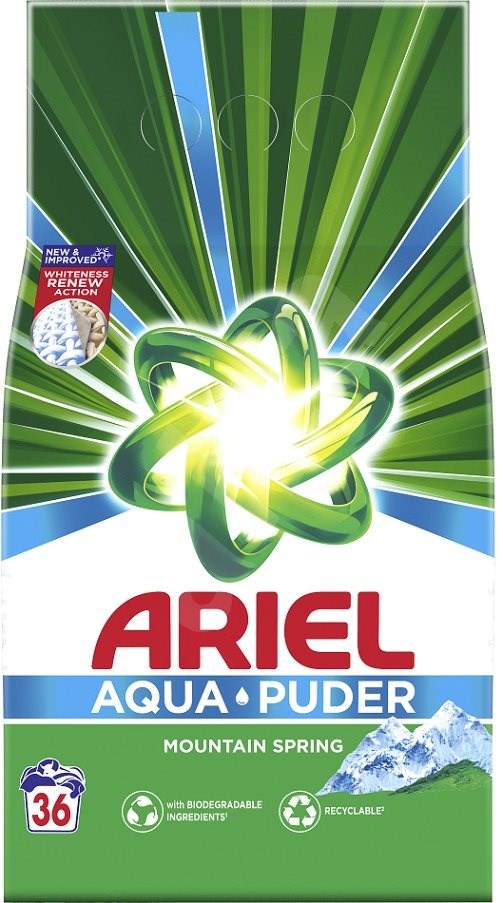 ARIEL Mountain Spring 2,34 kg (36 praní) za 269 Kč - Prací prášek | Alza.cz