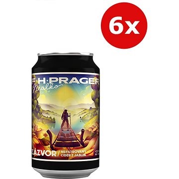 Recenze F.H. Prager nealko cider ZÁZVOR 6x 0,33l plech | Alza.cz