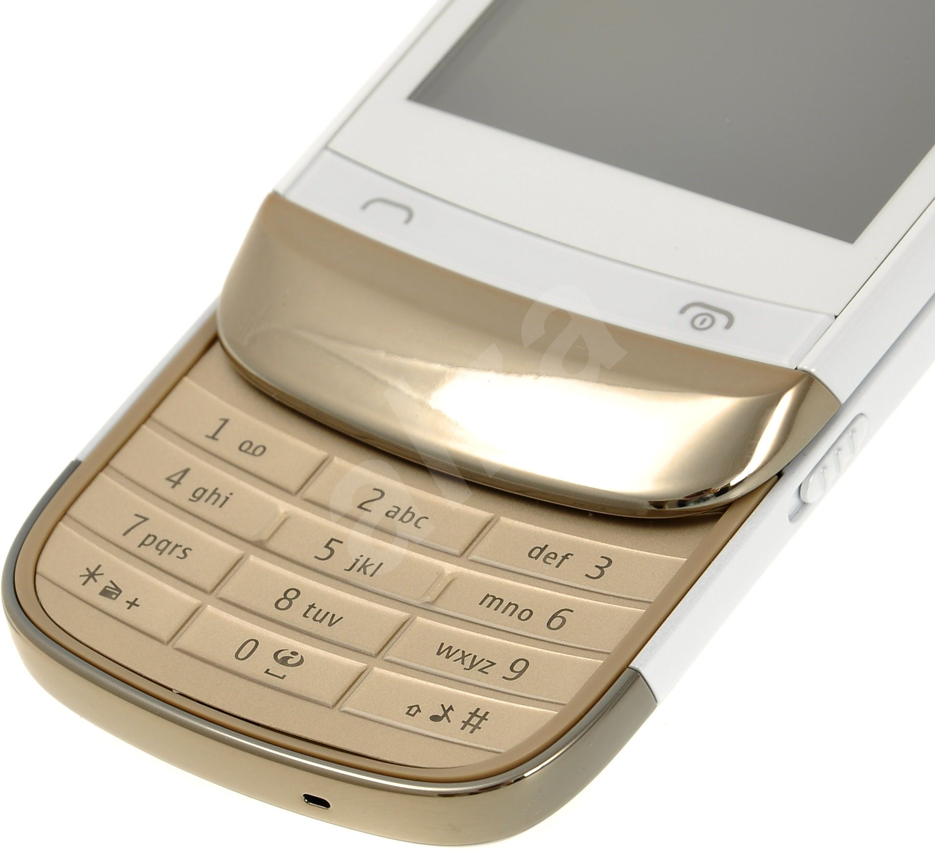 Nokia C2-02 Touch and Type Golden White - Mobilní telefon | Alza.cz