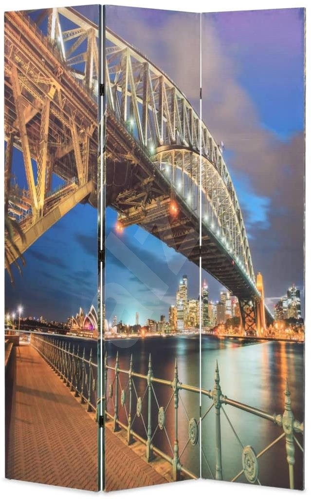 Skládací paraván 120 x 170 cm Přístavní most v Sydney - Paraván | Alza.cz