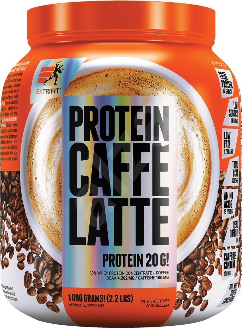 Extrifit Protein Caffe Latte, 1000g, káva - Protein | Alza.cz