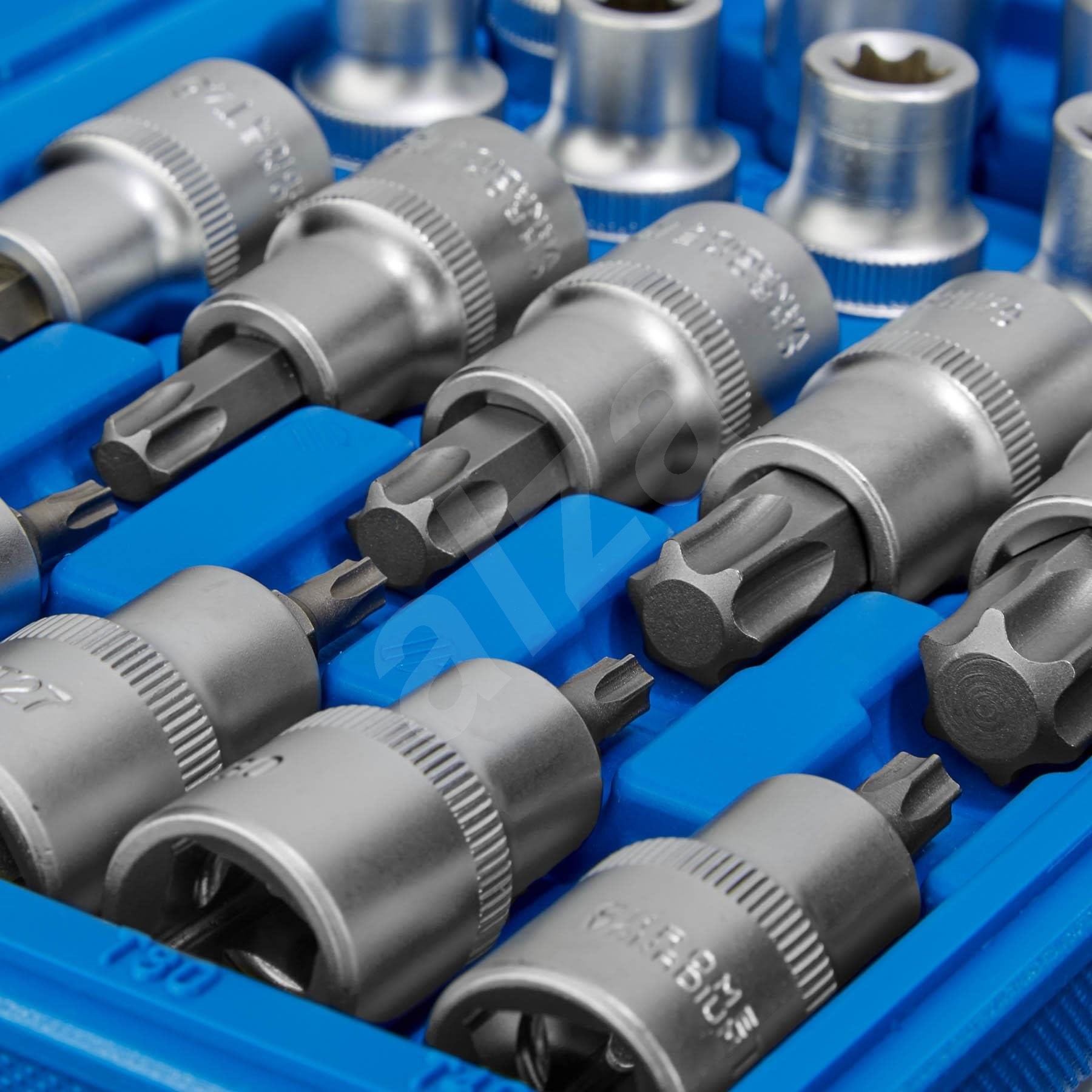 Tectake Nástrčné klíče Torx vnitřní / vnější sada 19 dílná, modrá ...