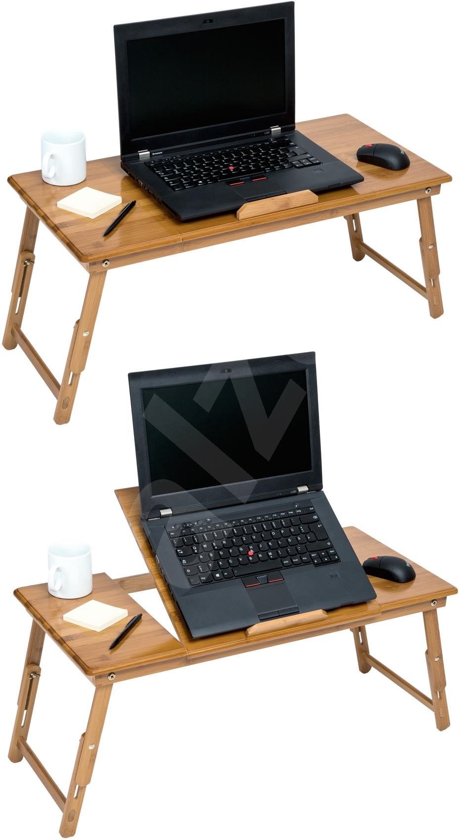 Stolek na notebook do postele 72×35×26cm skládací sklonitelný výškově ...