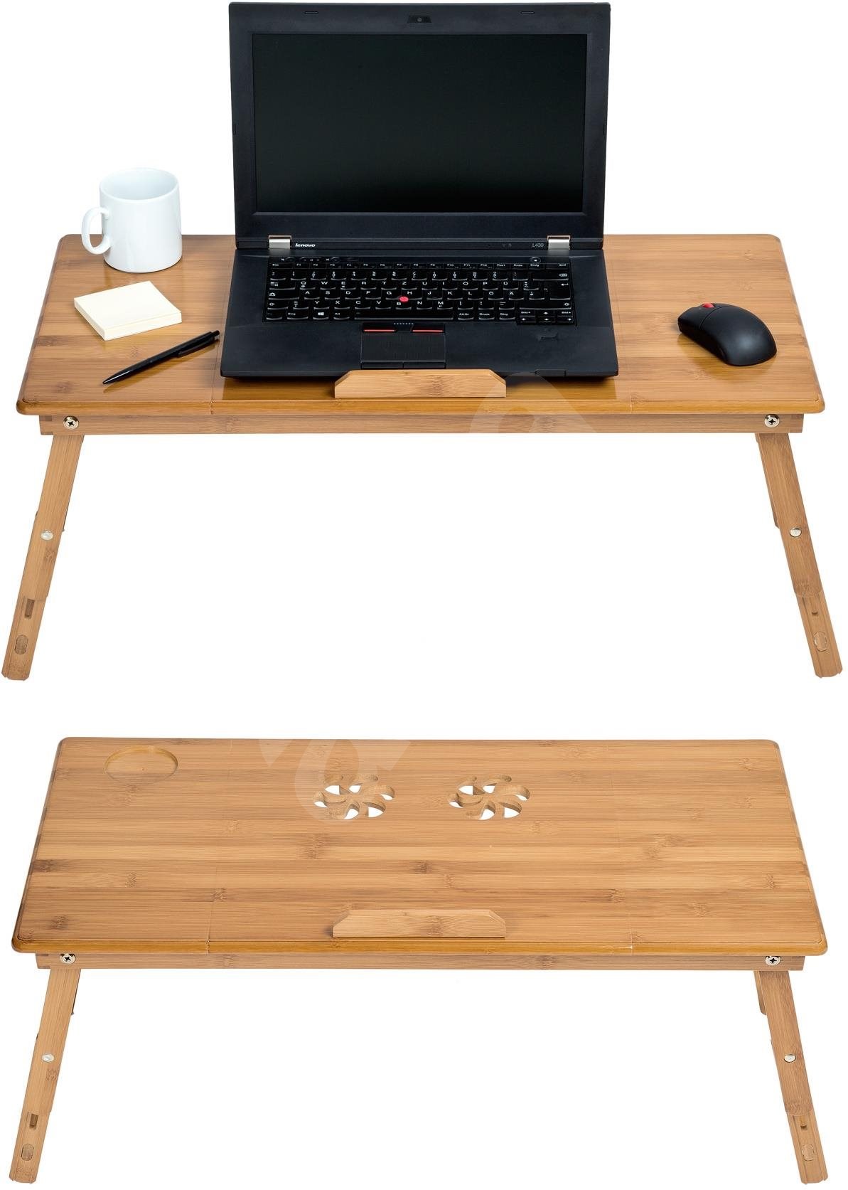 Stolek na notebook do postele 72×35×26cm skládací sklonitelný výškově ...