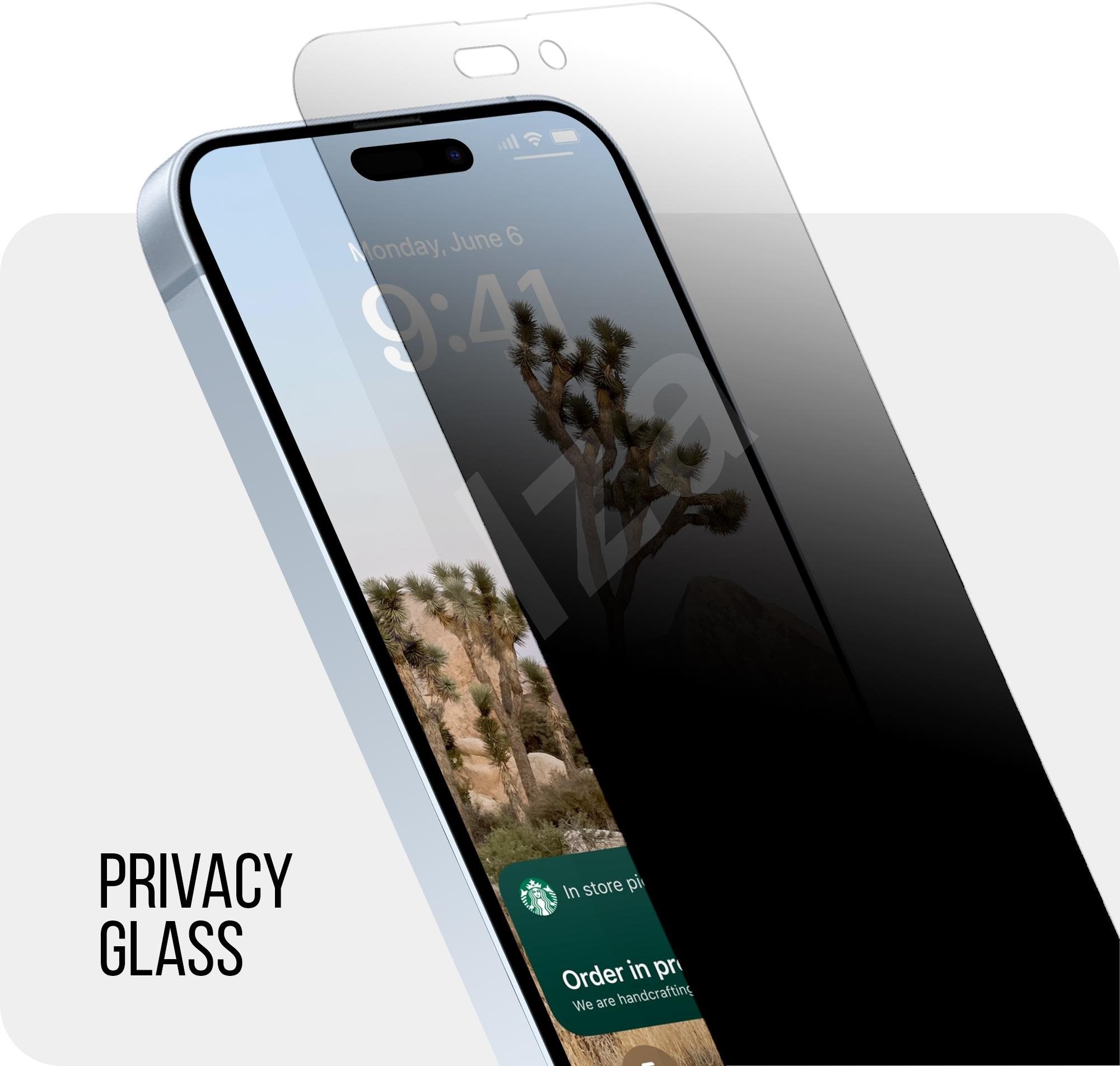Tempered Glass Protector pro iPhone 14 Pro Max, Privacy Glass + sklo na kameru (Case Friendly ...
