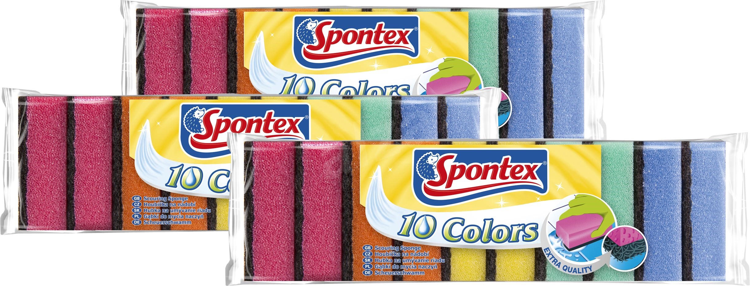 SPONTEX Colors houbičky 30 ks - Houbička na nádobí | Alza.cz