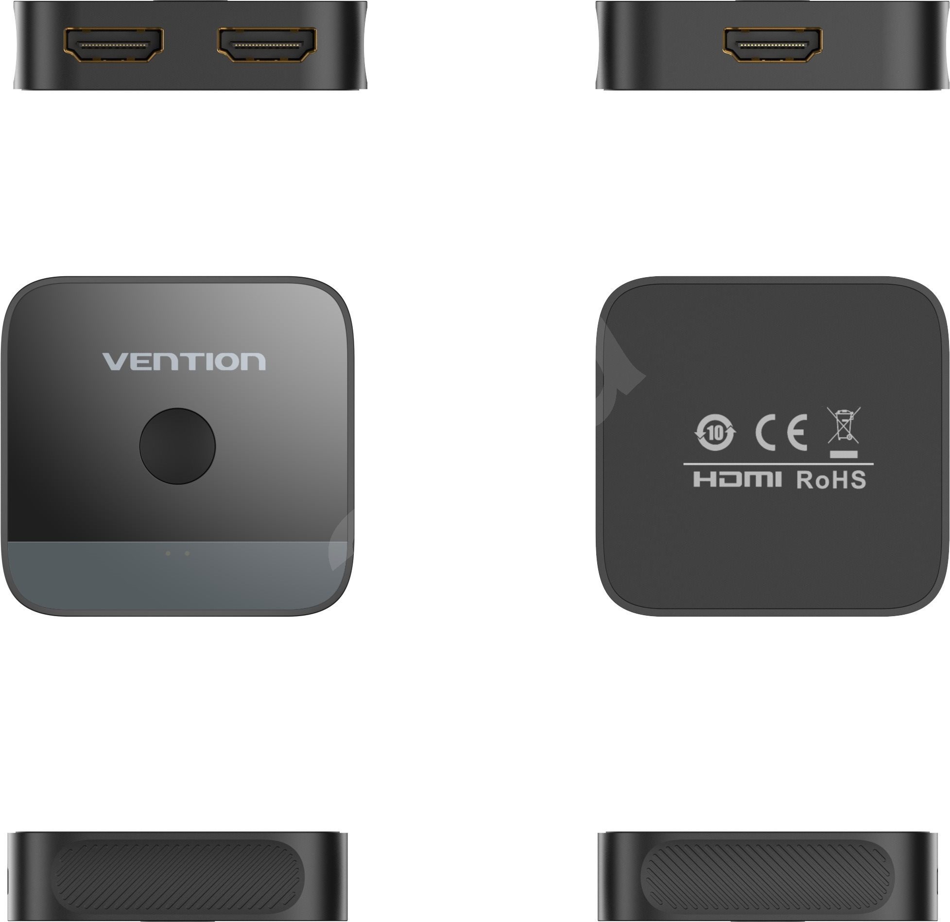 Vention 2-Port HDMI Bi-Direction 4K Switcher Black ABS Type - Switch ...