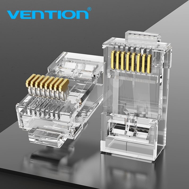Vention Cat.6A UTP RJ45 Modular Plug Transparent 100 Pack - Konektor | Alza.cz