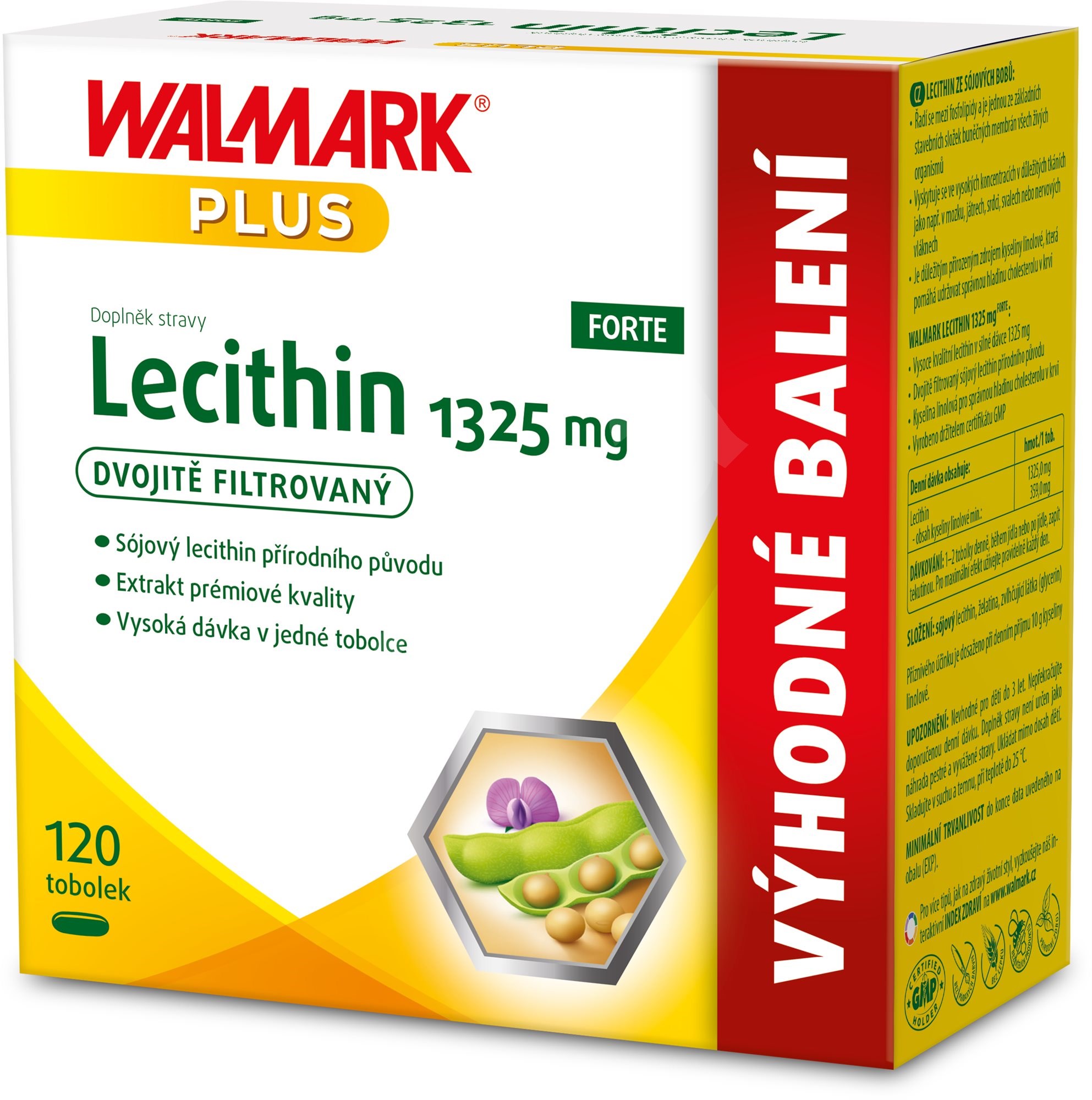 Walmark Lecithin 1325 mg FORTE 120 tablet - Lecitin | Alza.cz