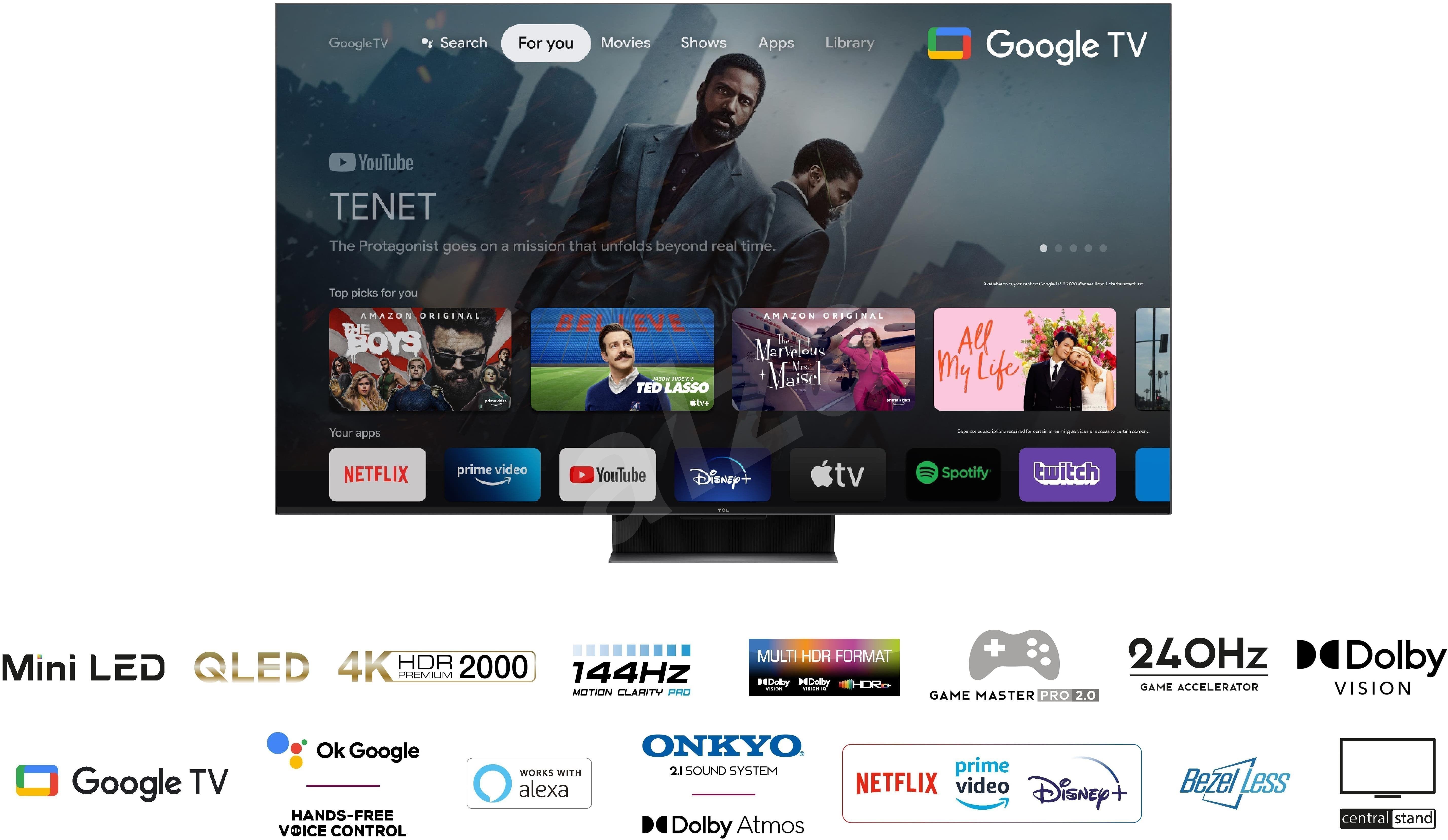 55" TCL 55C845 za 27 890 Kč - Televize | Alza.cz