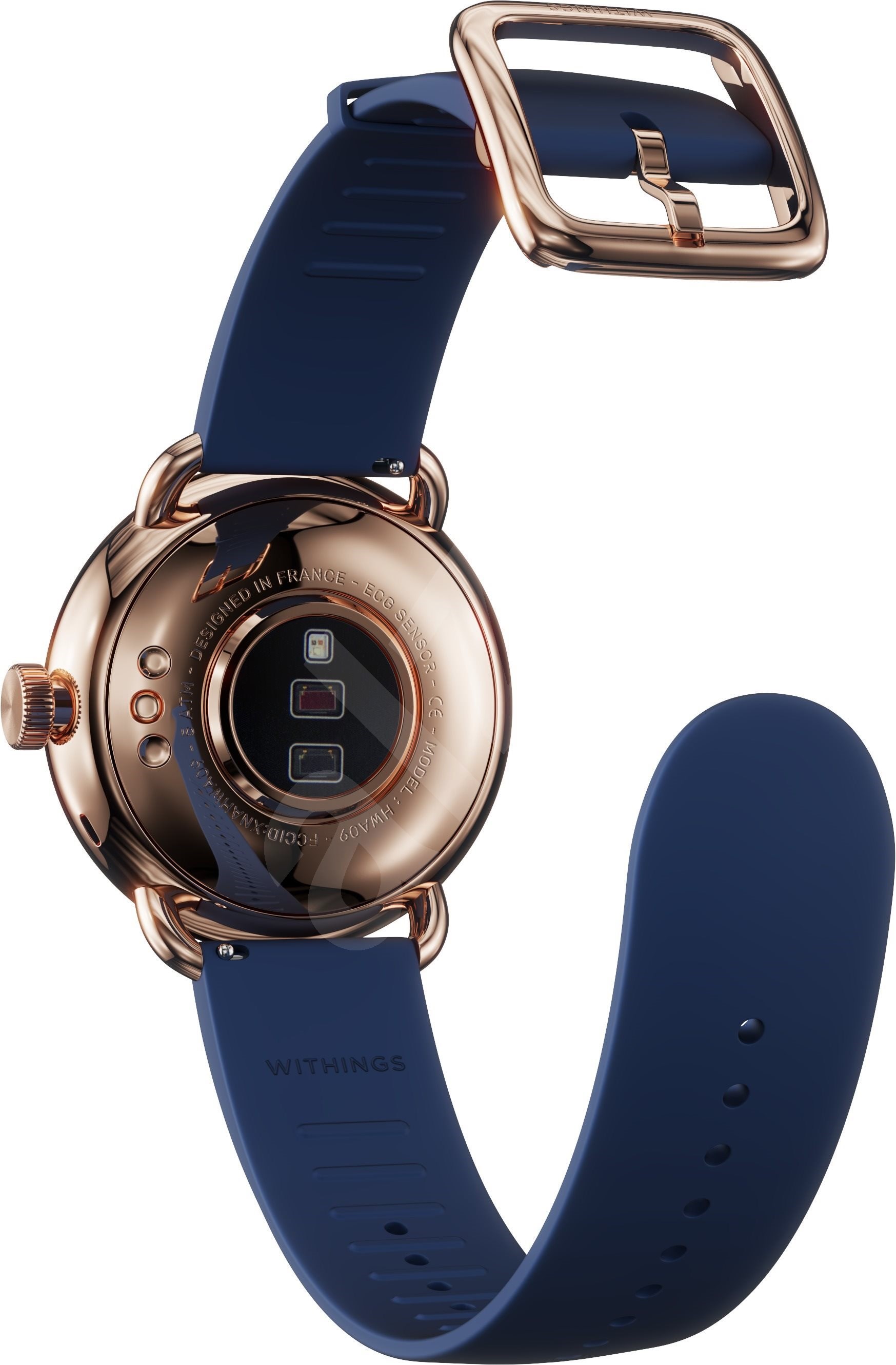 Withings Scanwatch 38mm - Rose Gold Blue - Chytré hodinky | Alza.cz