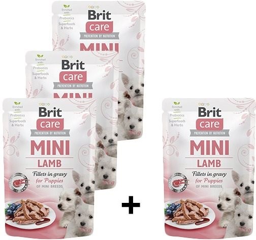Brit Care Mini Puppy Lamb Fillets in Gravy 4 × 85 g - Kapsička pro psy ...